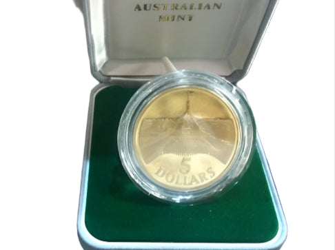 1988 Australian Bi-Centenary $5 Proof Coin – Sydney Coins