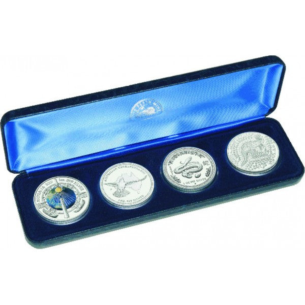 2001 Australian 4-Coin Silver Millennium Set – Sydney Coins