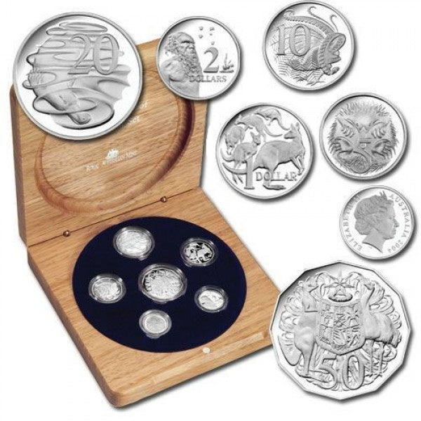 2004 Australian 6-Coin Silver Proof Set – Sydney Coins