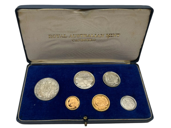 1966 Australian 6-Coin Proof Set - First Year of Decimal Currency ...