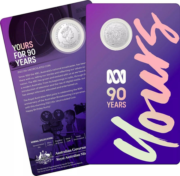 2022 20c 90 Years Of The ABC Coin – Sydney Coins